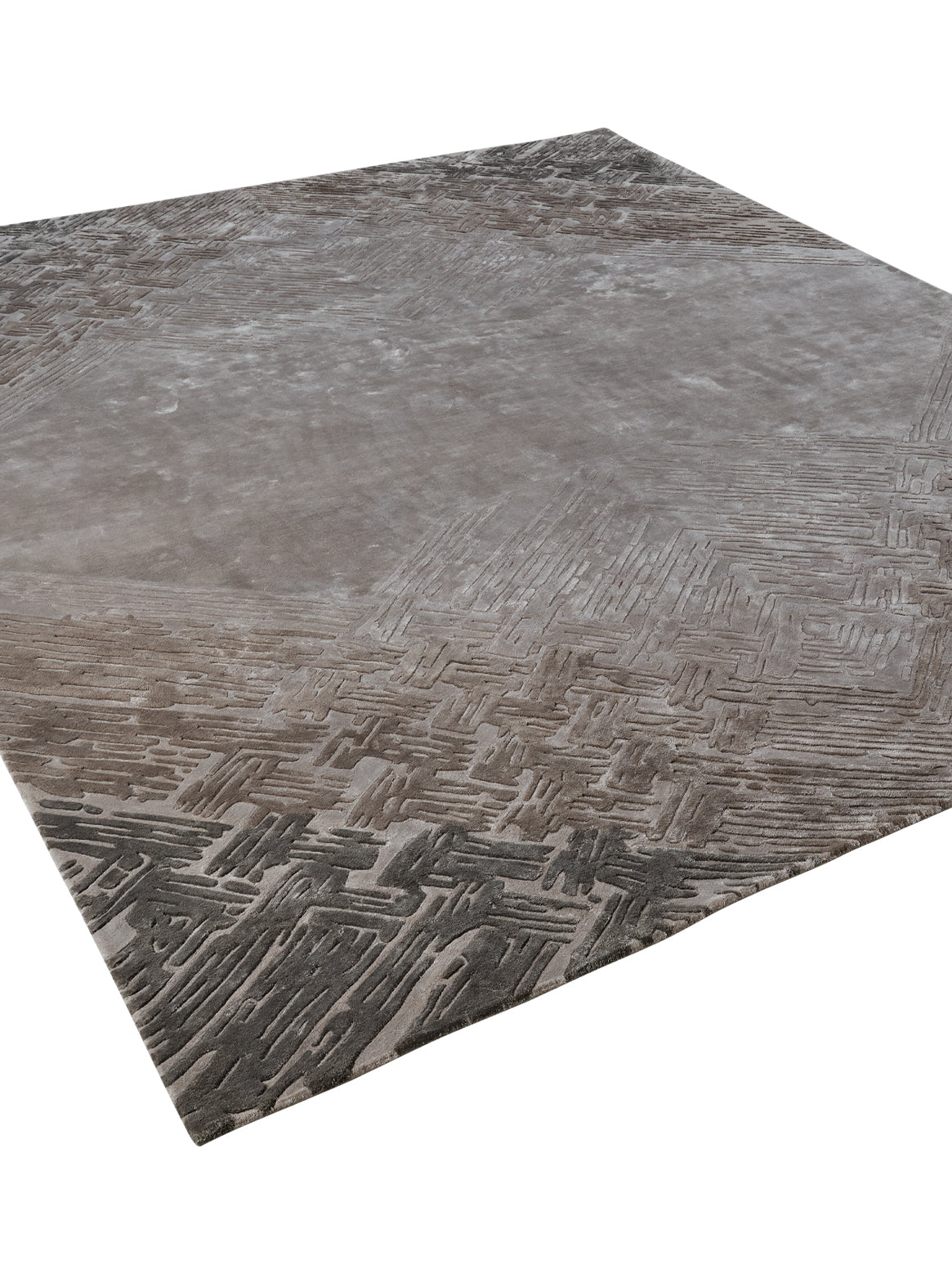 Arista Ash Grey Handmade Luxury Carpet – 100% Botanical Silk | Hand ...